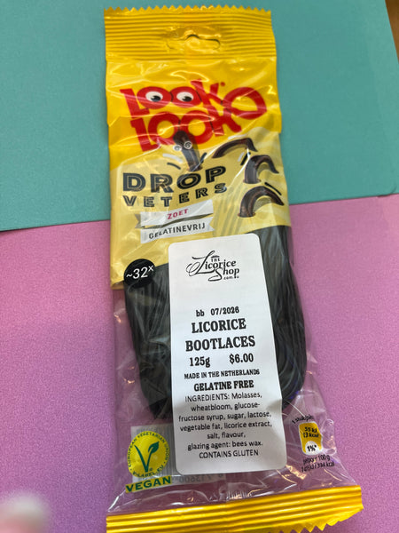 Bootlaces - Shoestring Licorice (black – The Licorice Shop